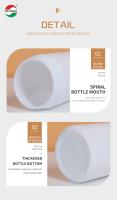 China Eco-Friendly 900ml HDPE Clear Plastic Cylinder Bottle for Health Nutritional Products HMD900-71 for sale