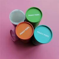 China Airtight Food Grade Kraft Paper Tube 52-126mm PET Lined Cylinder for Collagen Powder Packaging for sale