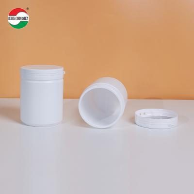 China 1250ml HDPE Clear Plastic Cylinder Bottle Damp Proof Recyclable Food Grade 100mm Diameter for sale