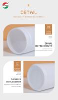 China 1250ml HDPE Clear Plastic Cylinder Bottle Damp Proof Recyclable Food Grade 100mm Diameter for sale