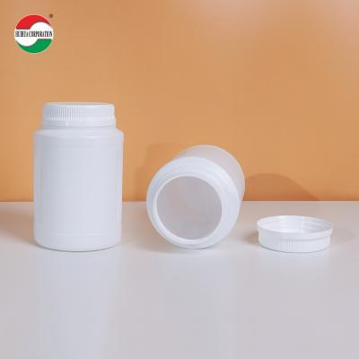 China 2000ml Clear HDPE Plastic Cylinder Bottle Recyclable Damp Proof Food Grade for Nutritional Supplements for sale