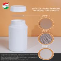 China 2000ml Clear HDPE Plastic Cylinder Bottle Recyclable Damp Proof Food Grade for Nutritional Supplements for sale