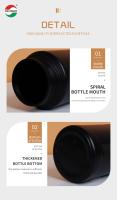 China 1600ml HDPE Clear Plastic Cylinder Bottle with Screw Lid 100mm Diameter Custom Label for sale