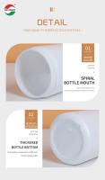 China 600ml Clear HDPE Cylinder Bottle for Medicine Packaging Eco-Friendly Food Grade 600ml for sale