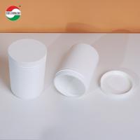 China 1750ml HDPE Plastic Cylinder Bottle with Screw Lid Food Grade Eco Friendly for Dry Food Packaging for sale