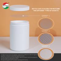 China 1750ml HDPE Plastic Cylinder Bottle with Screw Lid Food Grade Eco Friendly for Dry Food Packaging for sale