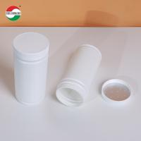 China 1000ml Clear HDPE Cylinder Bottle with Screw Lid Food Grade for Health Product Packaging for sale