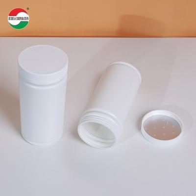 China 1000ml Clear HDPE Cylinder Bottle with Screw Lid Food Grade for Health Product Packaging for sale