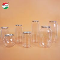 China Food Grade PET Beverage Bottle 250ml to 700ml Custom Size Transparent with Easy Open Lid for sale