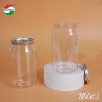 China Food Grade PET Beverage Bottle 250ml to 700ml Custom Size Transparent with Easy Open Lid for sale