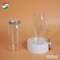 China Food Grade PET Beverage Bottle 250ml to 700ml Custom Size Transparent with Easy Open Lid for sale