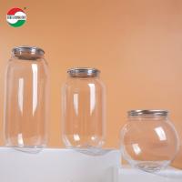 China Food Grade PET Beverage Bottle 250ml to 700ml Custom Size Transparent with Easy Open Lid for sale