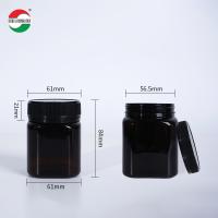 China Customized Black PET Plastic Jar 100ml Screw Cap with Gasket for Vitamins Candy Dried Fruit for sale