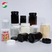 China Customized Black PET Plastic Jar 100ml Screw Cap with Gasket for Vitamins Candy Dried Fruit for sale