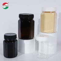 China Customized Black PET Plastic Jar 100ml Screw Cap with Gasket for Vitamins Candy Dried Fruit for sale
