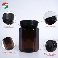 China Custom Black PET Plastic Jar 500ml with Aluminum Gasket Screw Lid for Dried Fruit Snack Chocolate Honey for sale