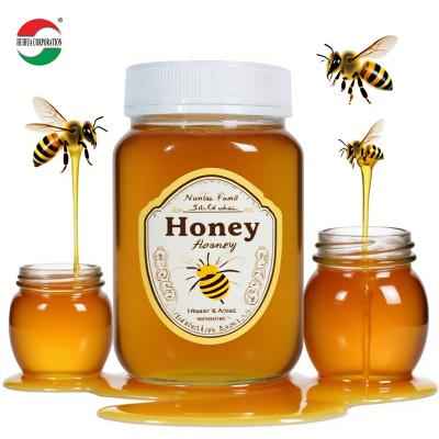 China Wholesale PET Plastic Honey Jars 250ml 500ml 1000ml Clear Square Round Bottles with Screw Cap Food Grade for sale