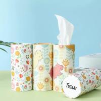China 3 Ply Food Grade Bamboo Car Cylinder Tissue Paper Box 10000pcs MOQ for sale