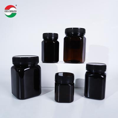 China Custom Clear PET Bottle with Screw Lid for Food Grade Packaging for sale