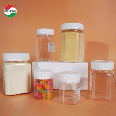 China Food Grade Clear PET Bottle 500ml 1000ml with Screw Lid for Health Products Packaging for sale
