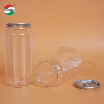 China 400ml PET Juice Bottle with Press Lid for Cold Filling for sale