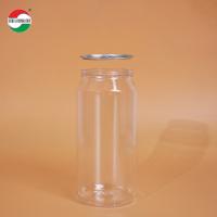 China 400ml PET Juice Bottle with Press Lid for Cold Filling for sale