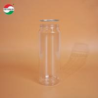 China 500ml Clear PET Beverage Can for Juice and Soft Drinks for sale