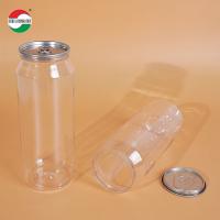 China 500ml Clear PET Beverage Can for Juice and Soft Drinks for sale