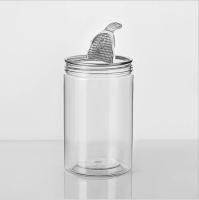 China Clear PET Plastic Jar with Screw Cap 500ml 700ml 800ml 1000ml for Nuts Pistachio for sale