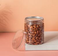 China Clear PET Plastic Jar with Screw Cap 500ml 700ml 800ml 1000ml for Nuts Pistachio for sale