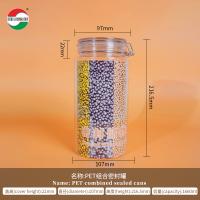 China Food Grade PET Plastic Jar 1000ml 1500ml 1800ml Airtight Storage Can for Nuts for sale