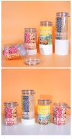 China Food Grade PET Plastic Jar 1000ml 1500ml 1800ml Airtight Storage Can for Nuts for sale