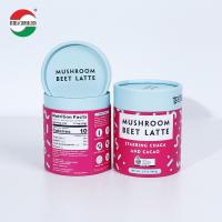 China Custom Food Grade Kraft Paper Tube Cylinder Packaging with Metal Lid 62-99mm Diameter for sale