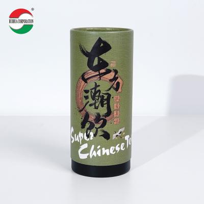 China Food Grade Cylinder Cardboard Tea Paper Packaging Cans Round Paper Tube Canister 62-99mm Diameter for sale