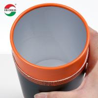 China Custom Matte Kraft Paper Coffee Tube Packaging 73mm Diameter with Aluminum Foil Lining for sale