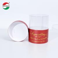 China Custom Transparent Paper Tube Packaging with PVC Window for Cosmetics for sale