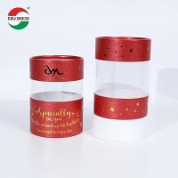 China Custom Transparent Paper Tube Packaging with PVC Window for Cosmetics for sale