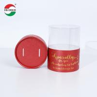 China Custom Transparent Paper Tube Packaging with PVC Window for Cosmetics for sale