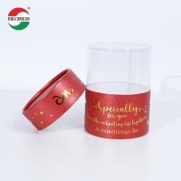 China Custom Transparent Paper Tube Packaging with PVC Window for Cosmetics for sale