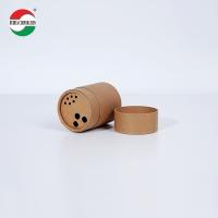China Custom Printed Food Grade Paper Spice Shaker Tube with Tin Top 16mm to 150mm Diameter for sale
