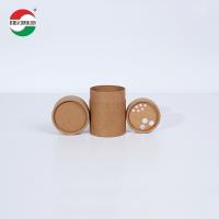 China Custom Printed Food Grade Paper Spice Shaker Tube with Tin Top 16mm to 150mm Diameter for sale
