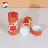China Custom Printed Kraft Cardboard Spice Paper Tube 16mm to 150mm Eco Friendly Cylinder Packaging for sale