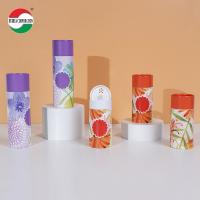 China Custom Printed Kraft Cardboard Spice Paper Tube 16mm to 150mm Eco Friendly Cylinder Packaging for sale
