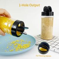 China Wholesale Plastic Spice Jars 225ml to 880ml PET Bottles with Black PP Lid for Powders for sale