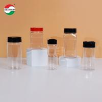 China Food Grade PET Plastic Jar 500ml with Butterfly Lid Screw Top Cap for Spice Seasoning Storage for sale