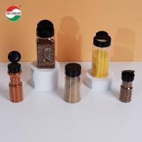 China PET Plastic Spice Jar 55ml to 360ml with PP Flip Lid for Salt Pepper Seasoning Storage for sale