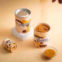 China Customizable Recyclable Paper Cans Packaging with Metal Move Lid 3.7oz 109ml for Ice Cream for sale