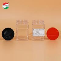 China PET Plastic Spice Jar 55ml to 360ml with PP Flip Lid for Salt Pepper Seasoning Storage for sale
