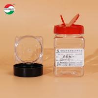 China PET Plastic Spice Jar 55ml to 360ml with PP Flip Lid for Salt Pepper Seasoning Storage for sale