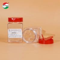 China 350ml PET Plastic Shaker Bottle with Flip Top Lid Food Grade Spice Jar Customizable for sale
